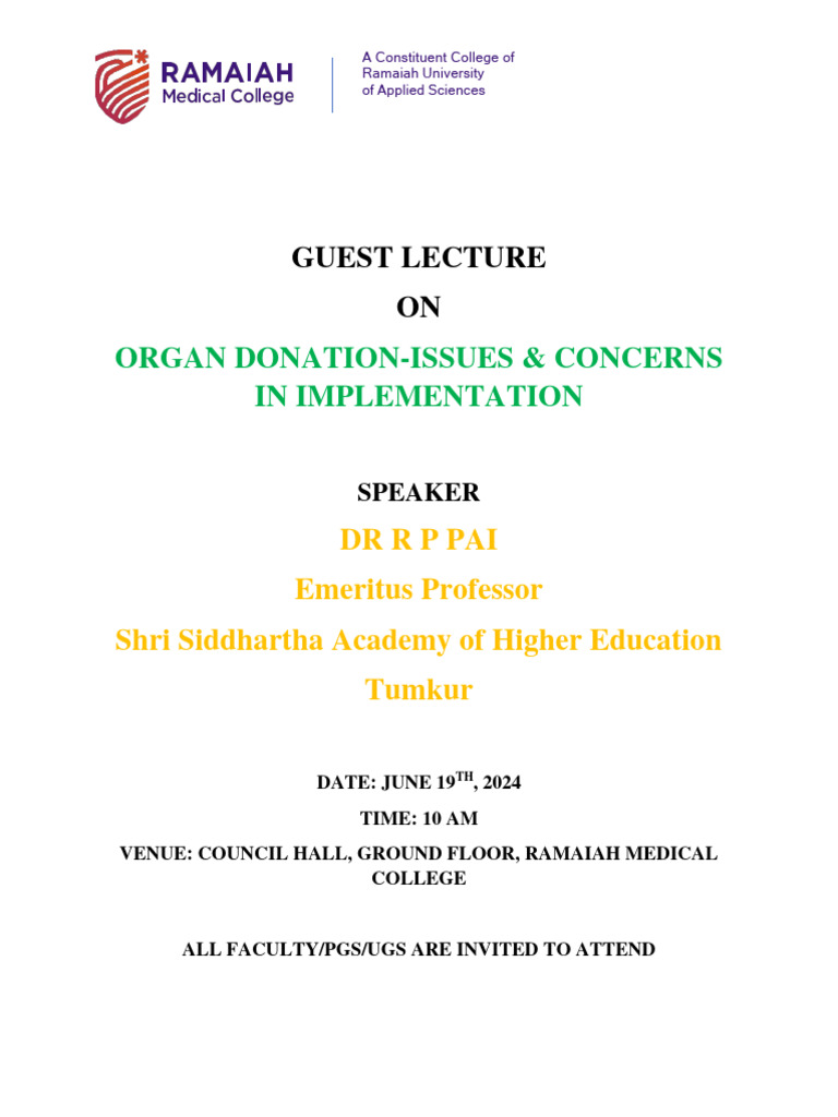 Guest Lecture DR RP PAI | PDF