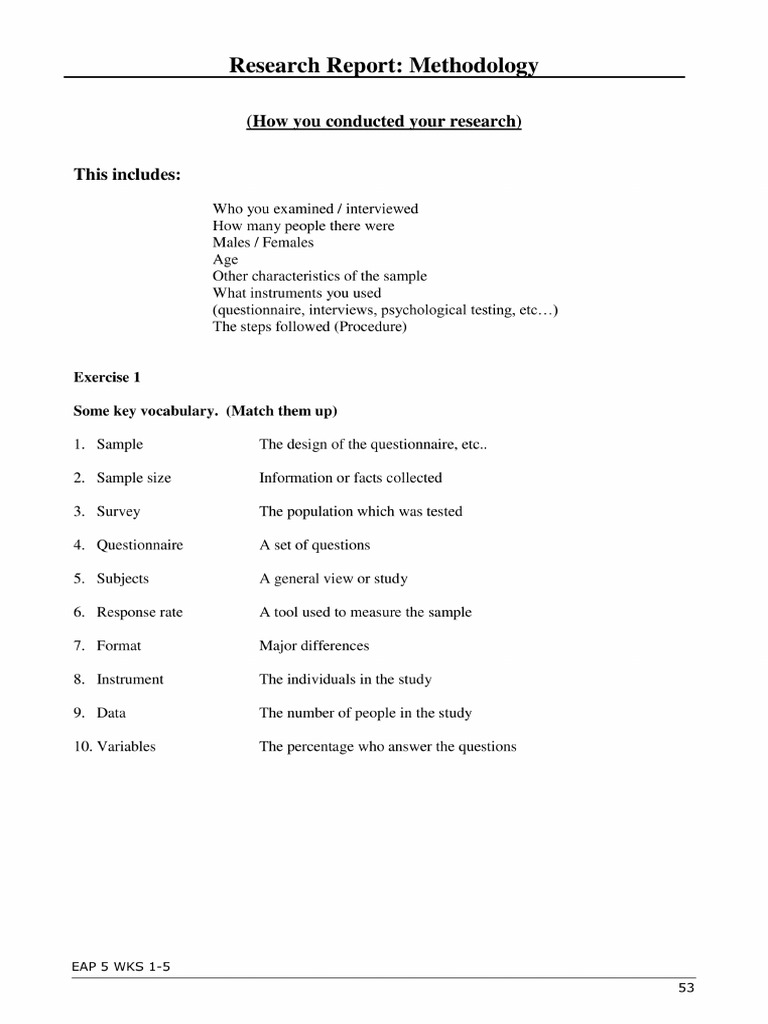 Research Report - Methodology | PDF