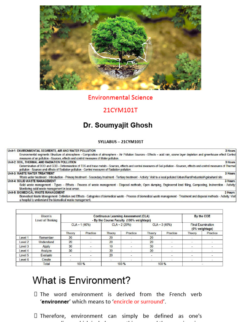 Evs Lecture 1 Module 1 Pdf Atmosphere Of Earth Atmosphere