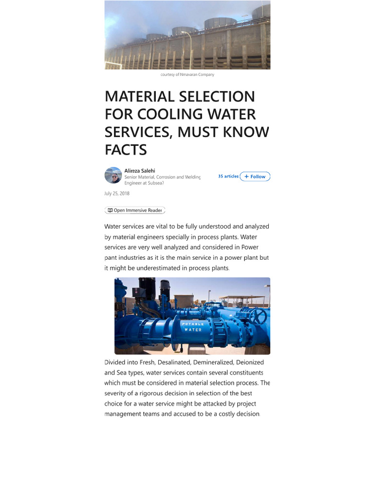 Cooling Water | PDF