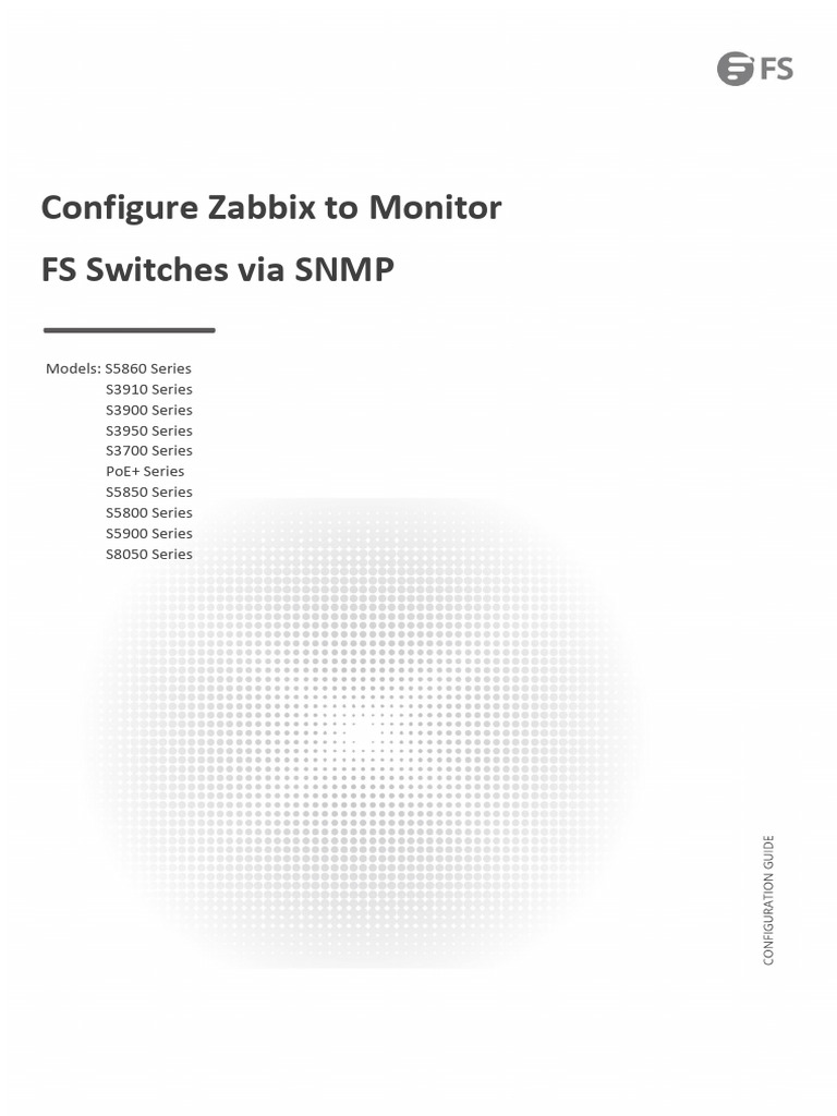 Configure Zabbix To Monitor Fs Switches Via SNMP | PDF | Computer Network | Login