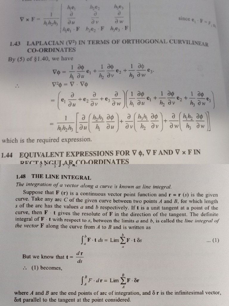 vector calculus | PDF
