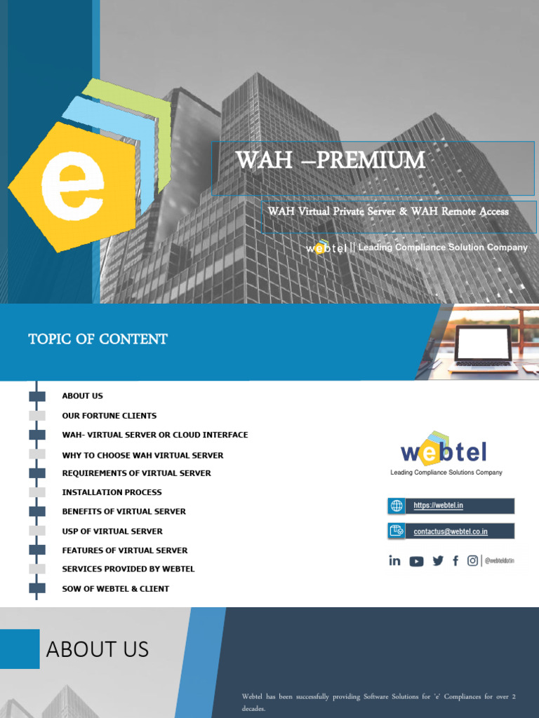 01-WAH Virtual Private Server Presentation | PDF | Virtualization | Cloud Computing