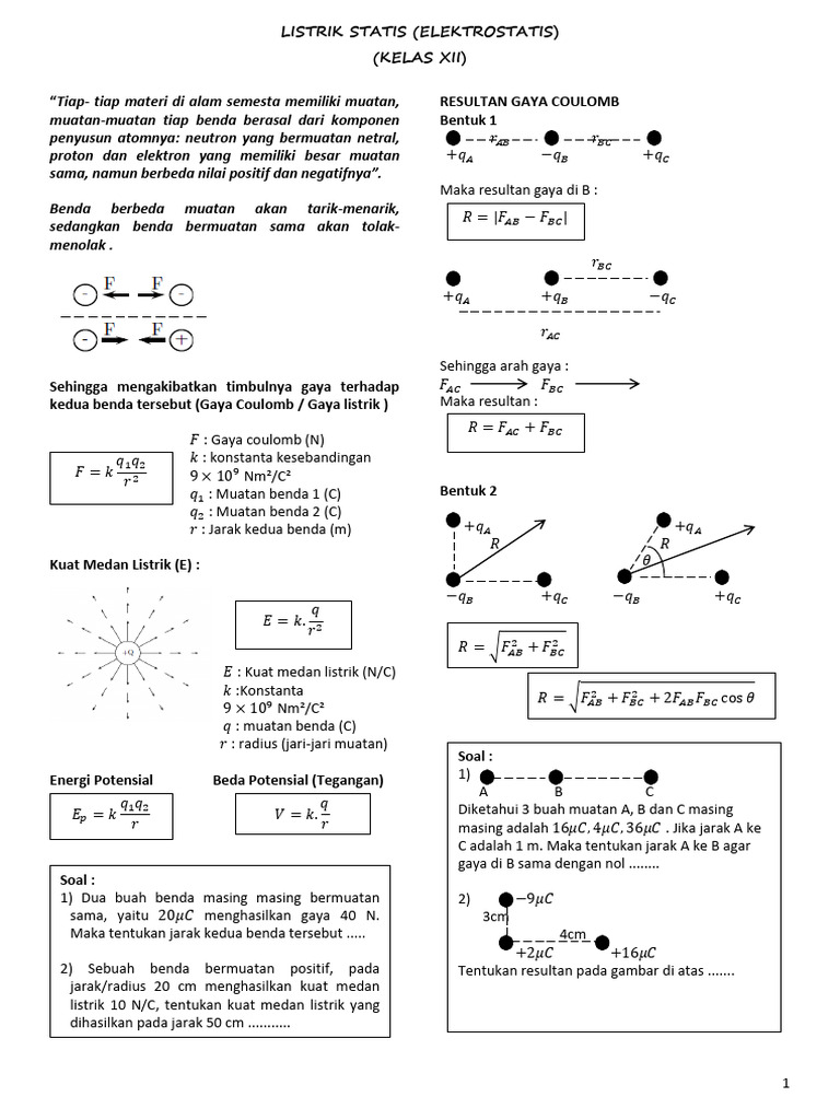 Listrik Statis | PDF