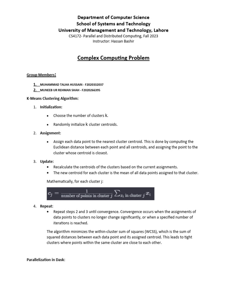 Complex Computing Problem KMeans Clustering | Download Free PDF ... Complex Computing Problem KMeans Clustering | Download Free PDF ...