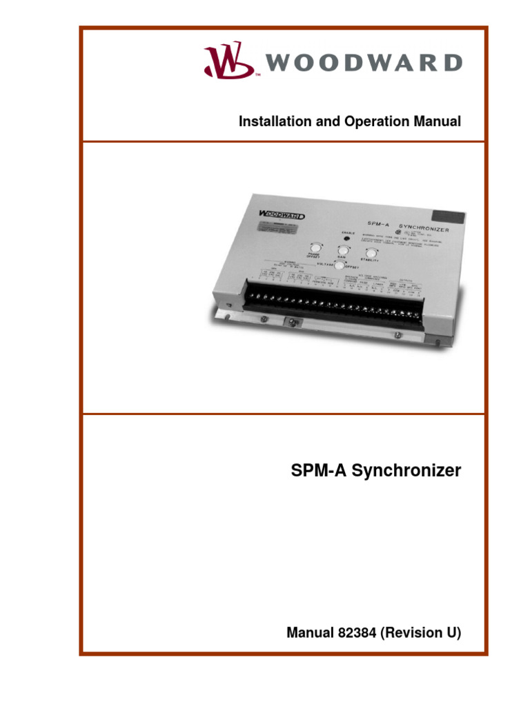 SPM-A Synchronizer | PDF | Relay | Electrical Wiring