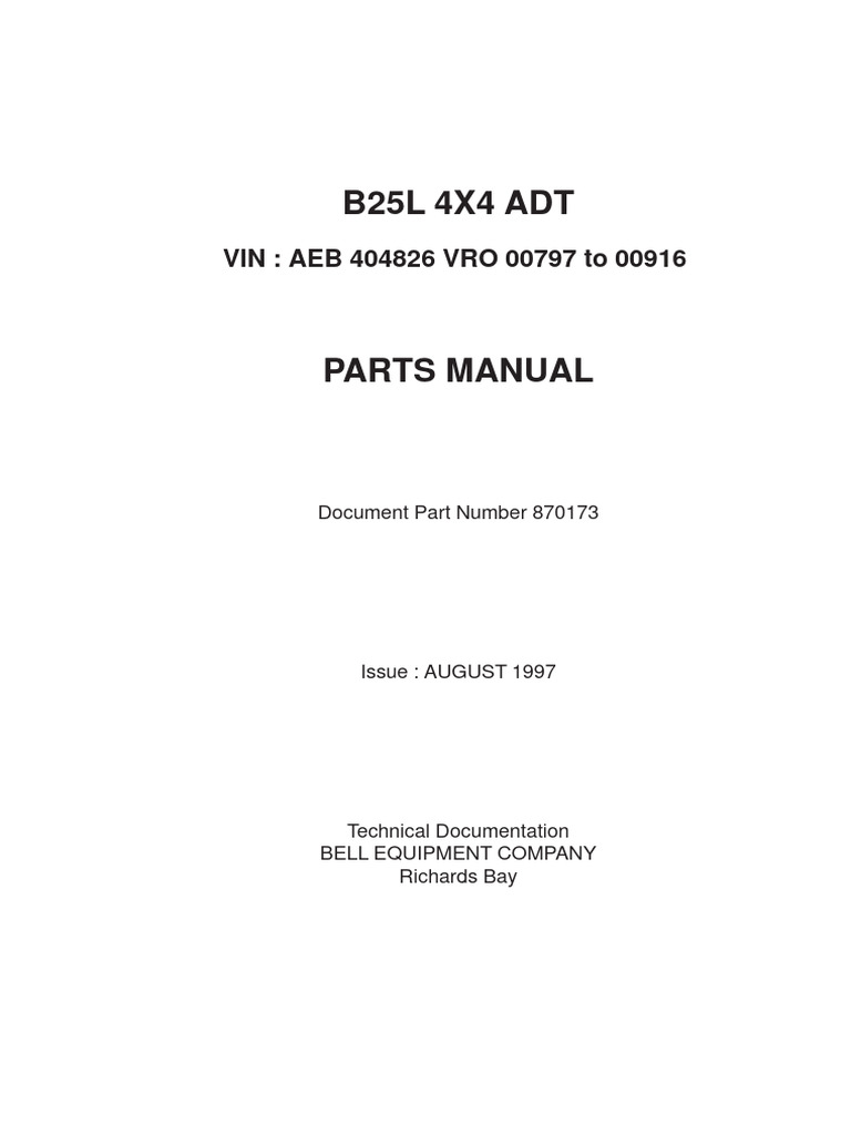 B25L 4X4 Adt | PDF | Screw | Washer (Hardware)