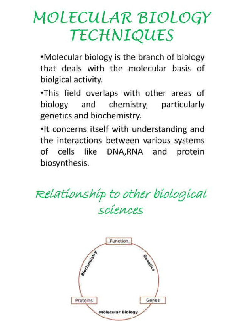 Tools Molecular Biology | PDF