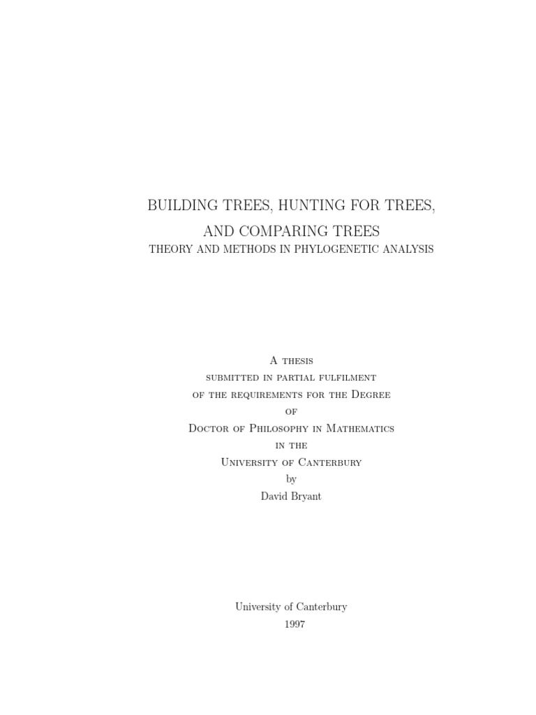 Building Trees Hunting For Trees and Com | PDF | Computational Complexity Theory | Vertex (Graph ...