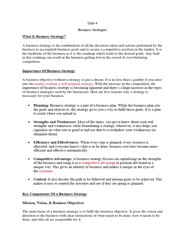 BPS Unit4 | PDF | Strategic Management | Leadership