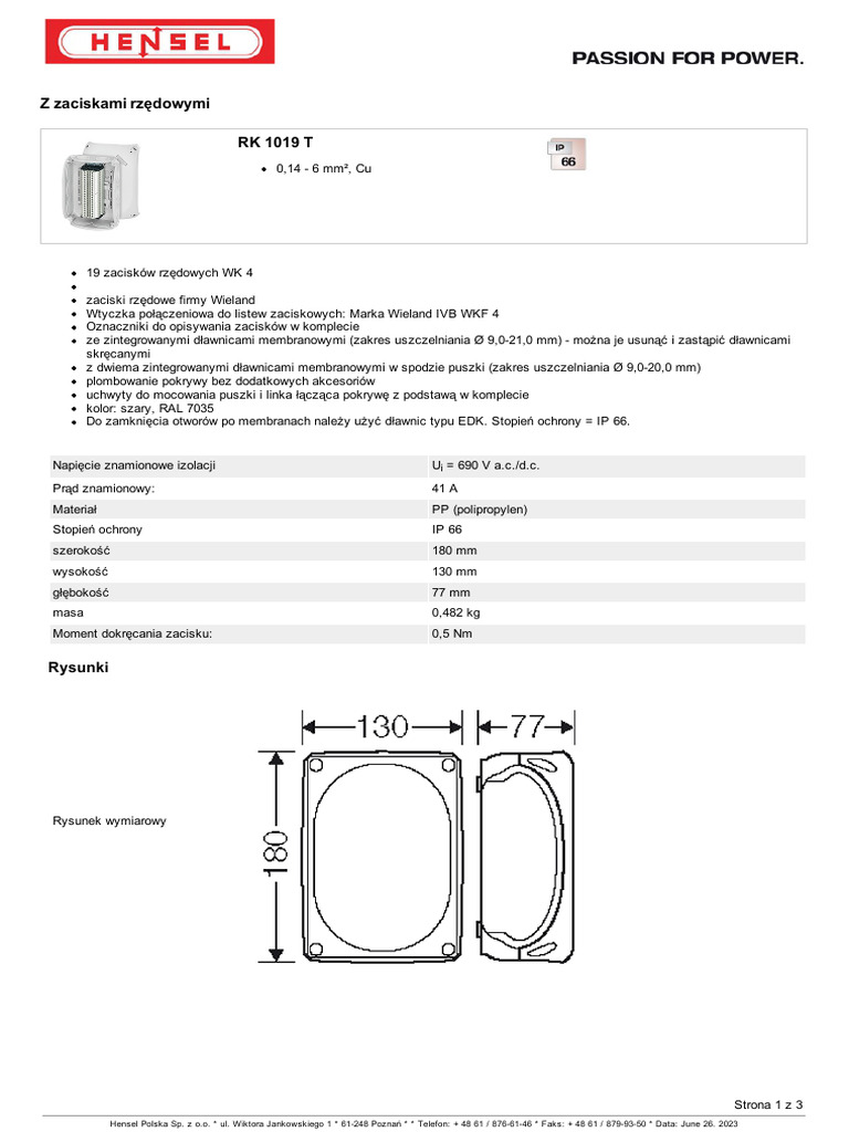 Hensel Electric | PDF