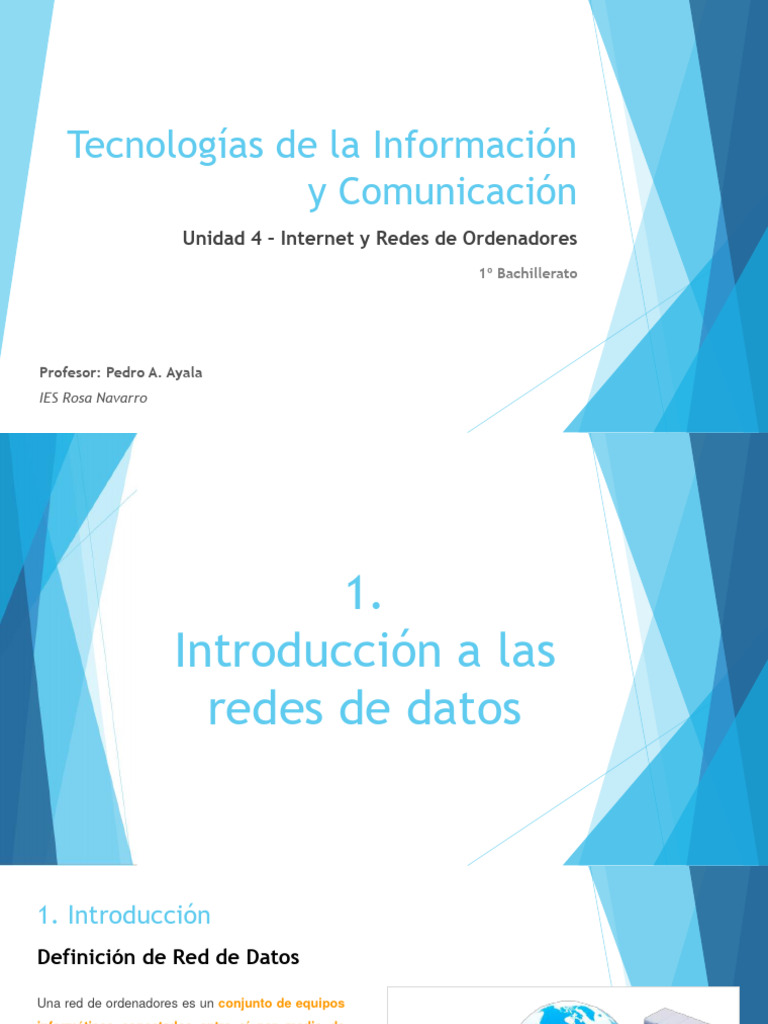 UT4 - Internet y Redes | PDF | Dirección IP | Red de computadoras