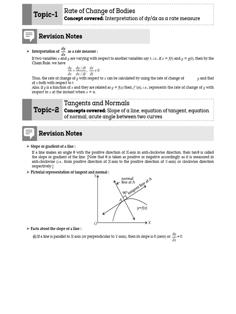Calculus: Rates, Tangents, Extrema | PDF | Slope | Mathematical Analysis