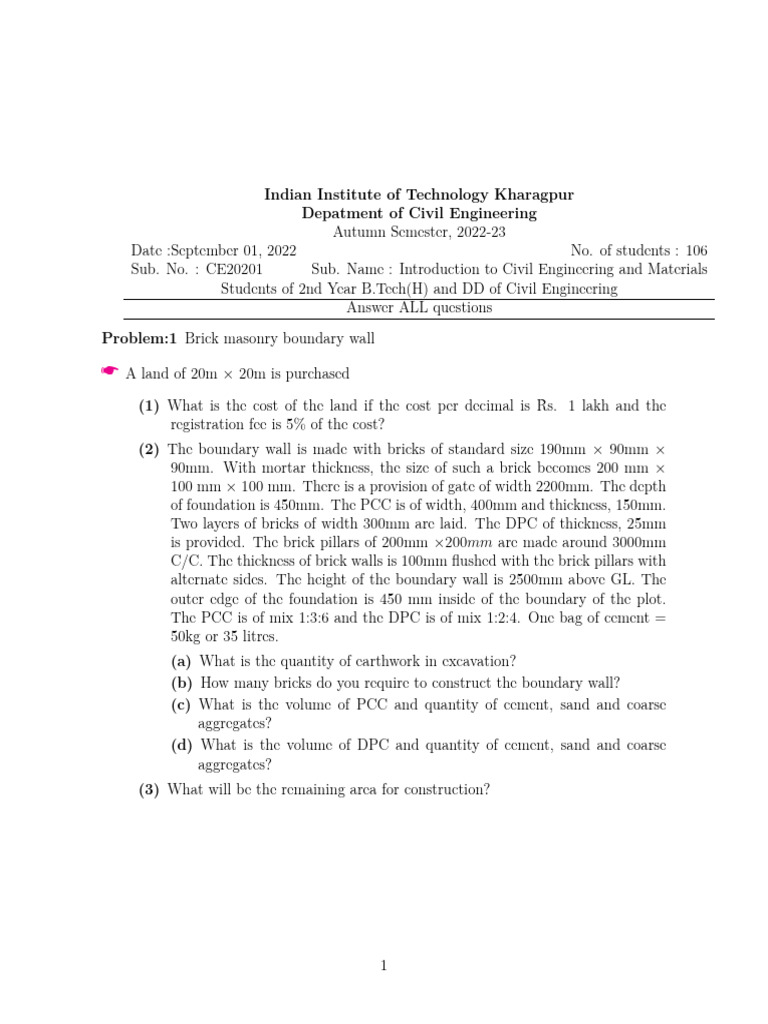 Tutorial Assignment 1 Download Free Pdf Acre Brick