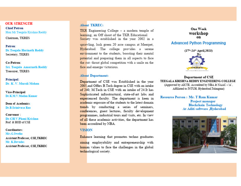 Workshop: About TKREC | PDF