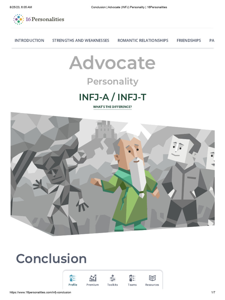 Putra's Personalities Conclusion - Advocate (INFJ) Personality ...