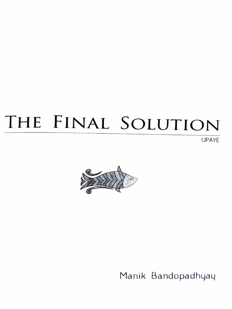 The Final Solution Manik B | PDF