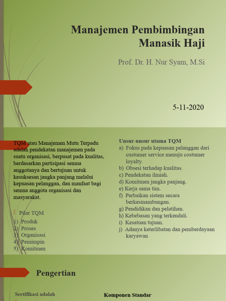 Optimalisasi Manajemen Manasik Haji | PDF | Karier & Perkembangan
