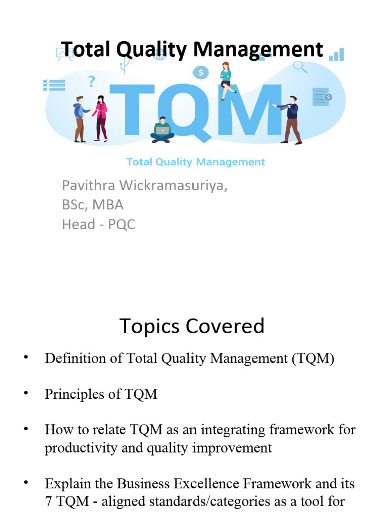 Total Quality Management (TQM) | Download Free PDF | Quality Management | Leadership