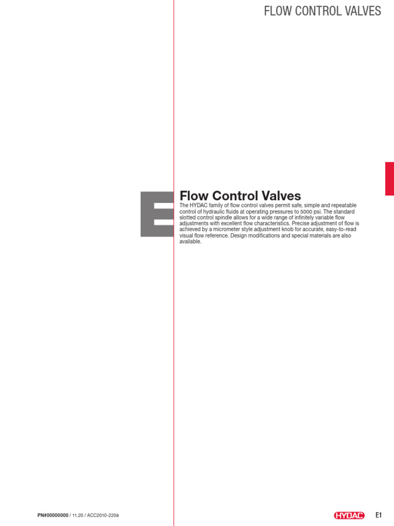 Flow Control Valves | Download Free PDF | Valve | Flow Measurement