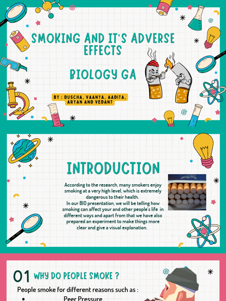 BIO GA Smoking and It's Adverse Effects | PDF | Smoking | Tobacco Smoking