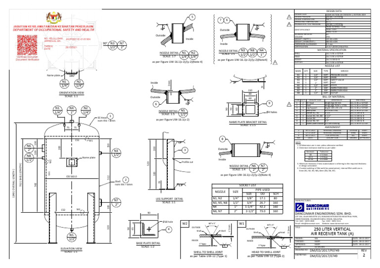 Approval Drawing-22V0250 0021,2 | Download Free PDF | Gas Technologies ...