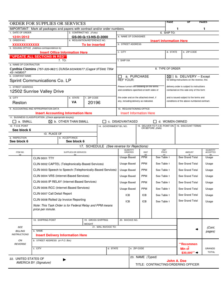 Task Order Form-OF349+ - 057 | PDF | Internet | Information And ...