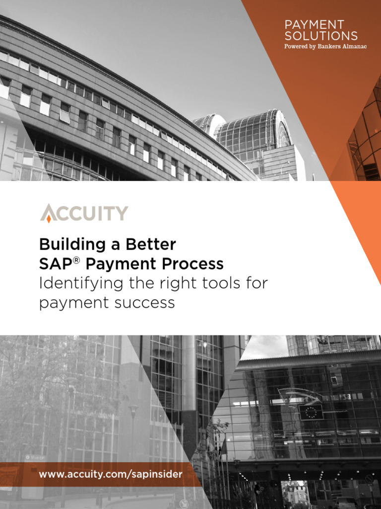 Building A Better Sap Payment Process Americas Sapinsider | PDF ...
