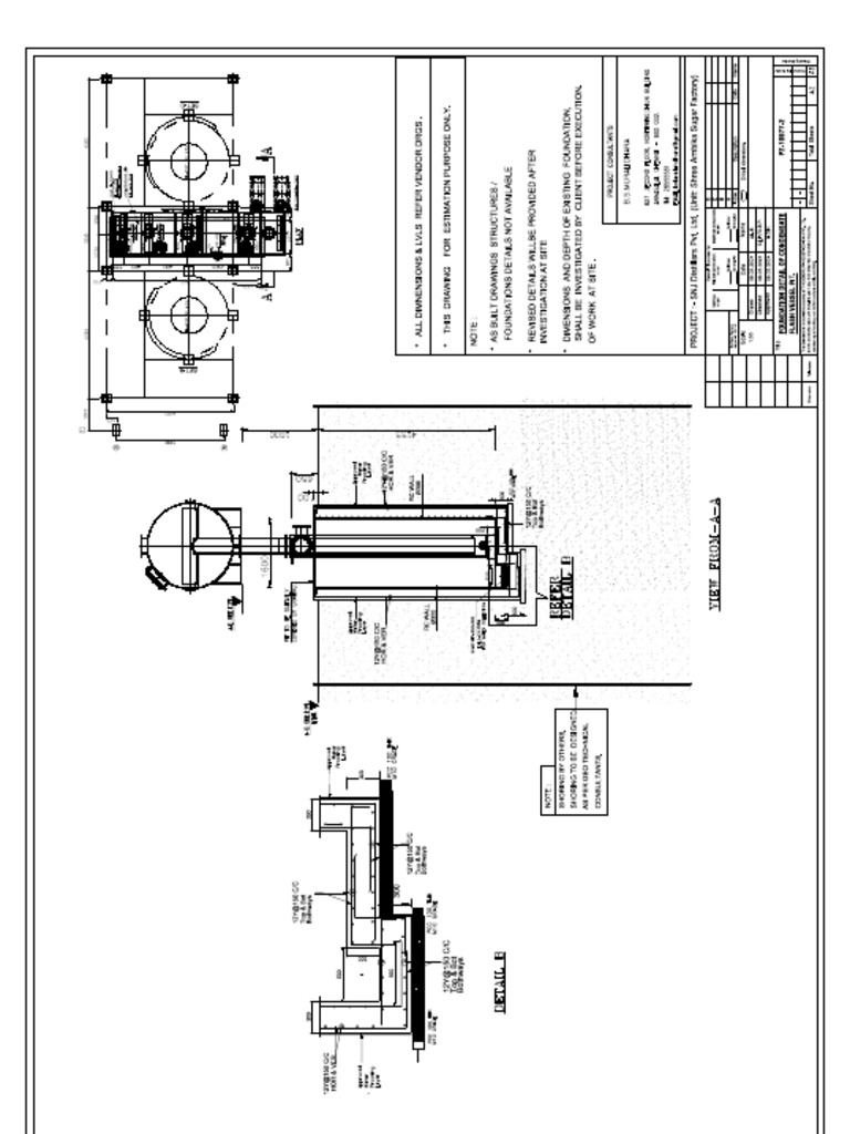 Flash Vessel Pit Details | PDF