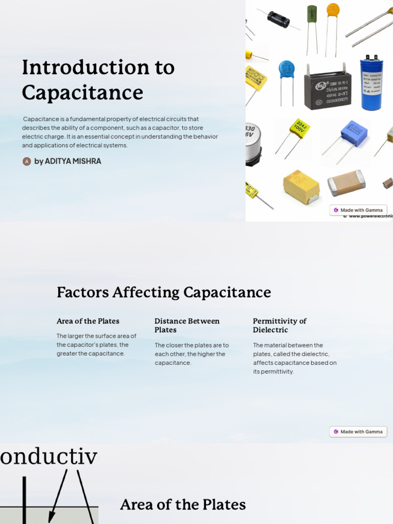 Introduction To Capacitance | PDF | Capacitance | Capacitor