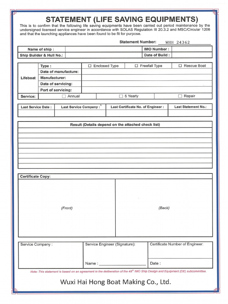 Waxi Hai Hong Statment | PDF