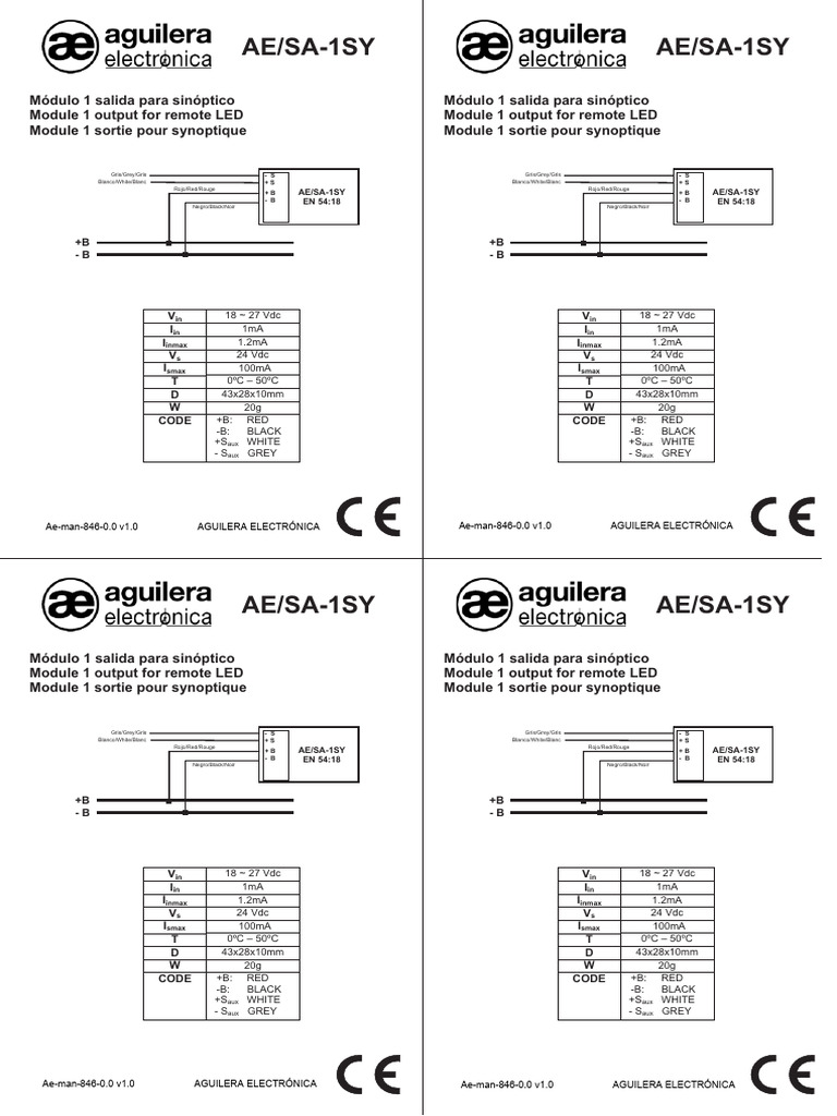 Ae Sa 1sy Manual | PDF