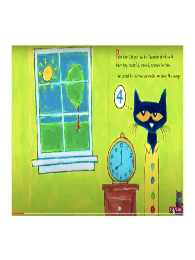 Pete The Cat - and His Four Groovy Buttons | PDF