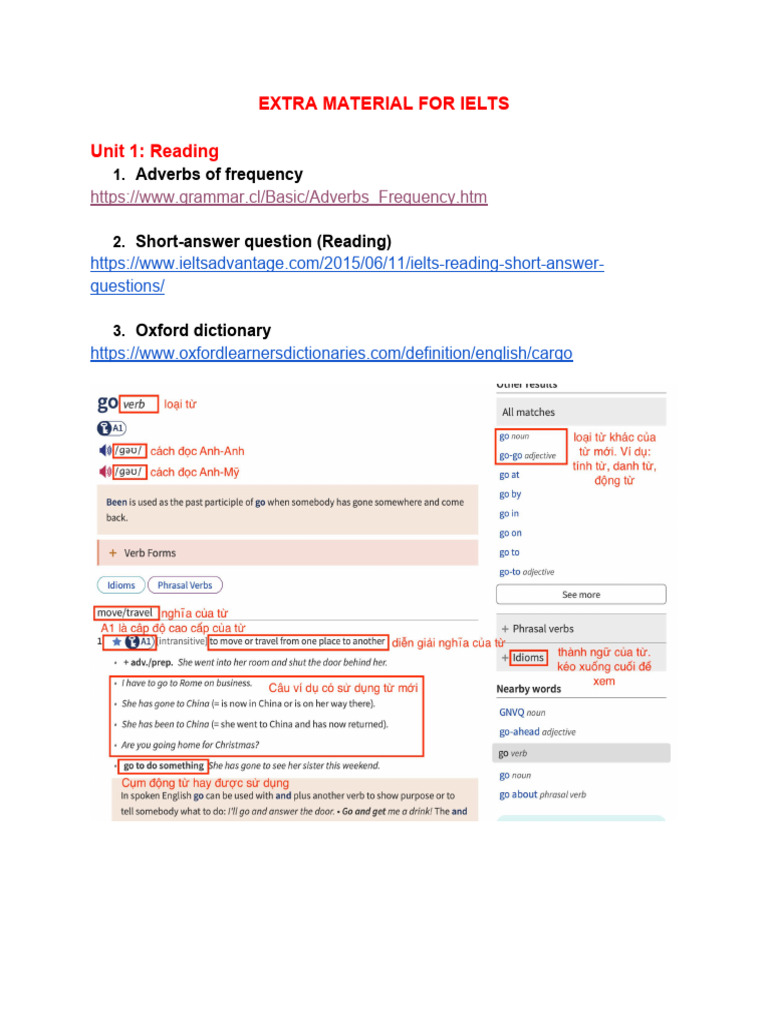 Extra Material For Ielts | Download Free PDF | Noun | Vocabulary