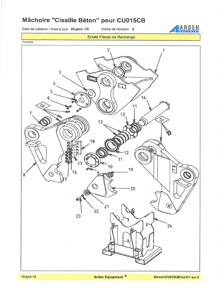 Cu15 - Pieces Detachees Cisaille Beton | PDF