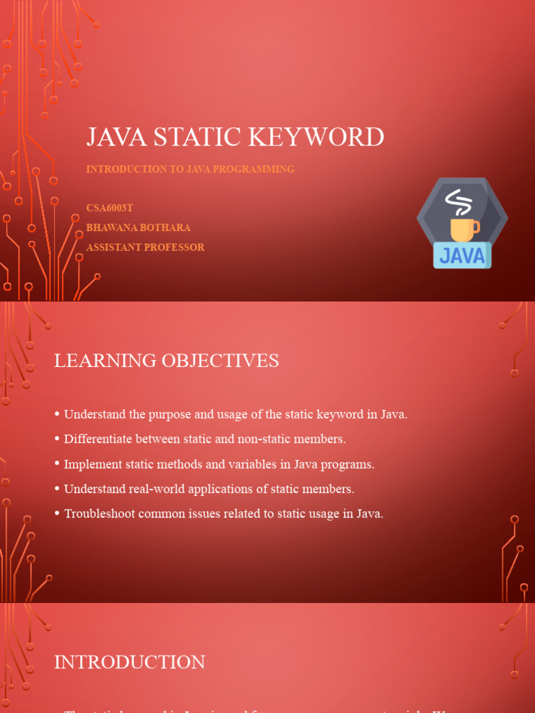4 Static In Java Pdf Method Computer Programming Class Computer Programming 3471