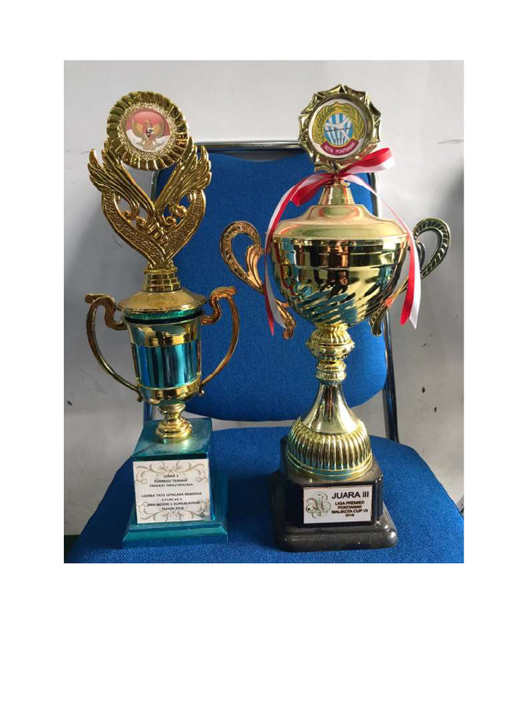 Bukti Prestasi Piagam Dan Atau Piala | PDF