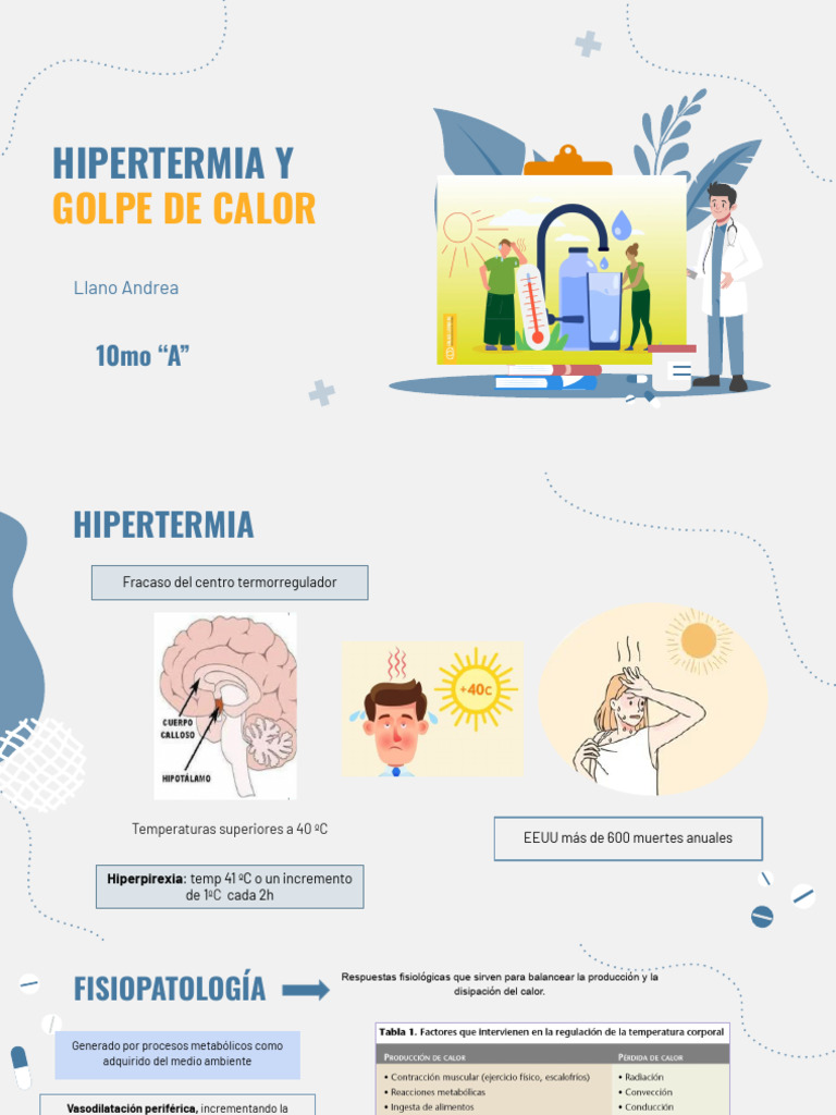 Hipertermia y Golpe de Calor: Causas y Tratamiento | PDF ...