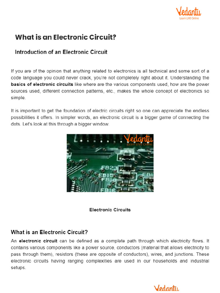 Electronic Circuit | PDF