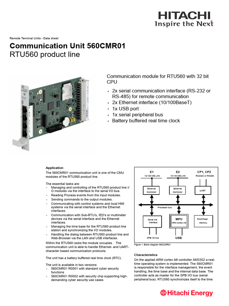 Rtu560 CMR01 | PDF | Usb | Input/Output