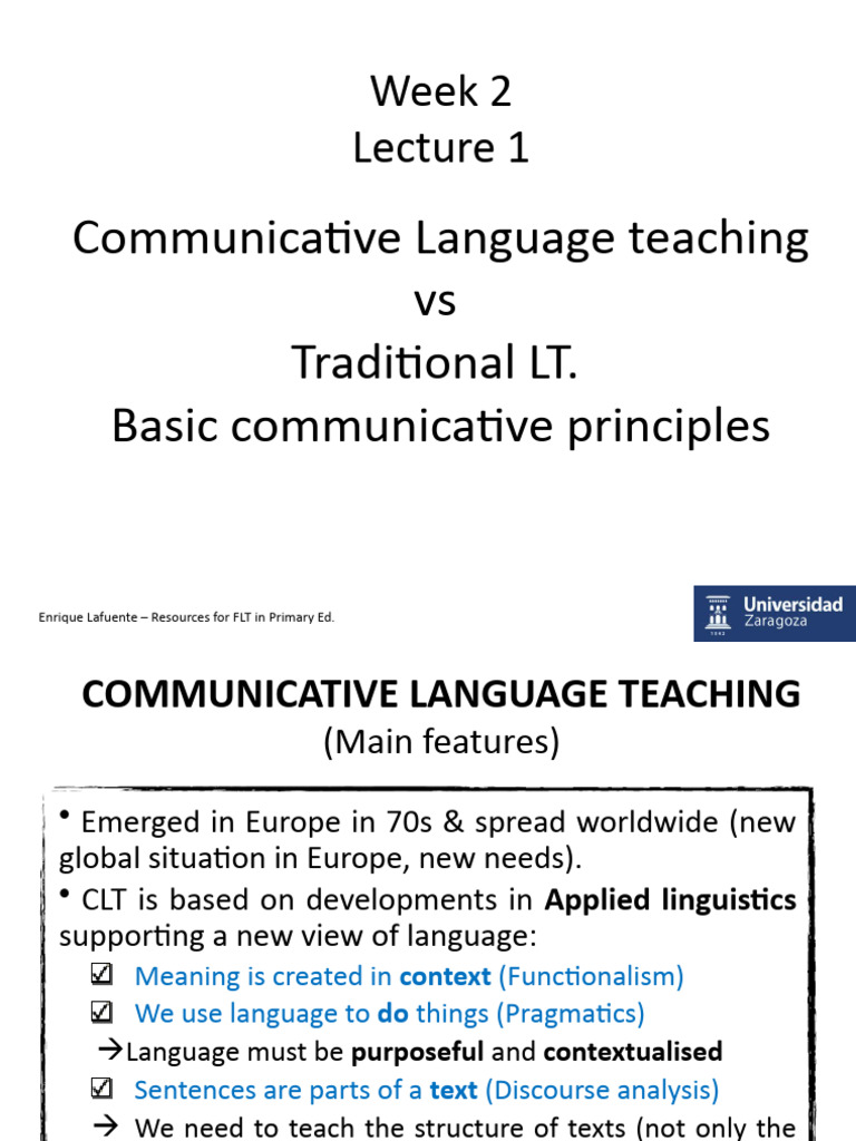Communicative Language Teaching | PDF | Second Language Acquisition | Second Language