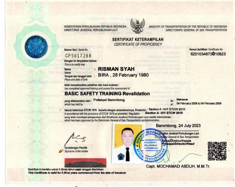 STCW - BST (Expiry 24 Jul 2028) | PDF