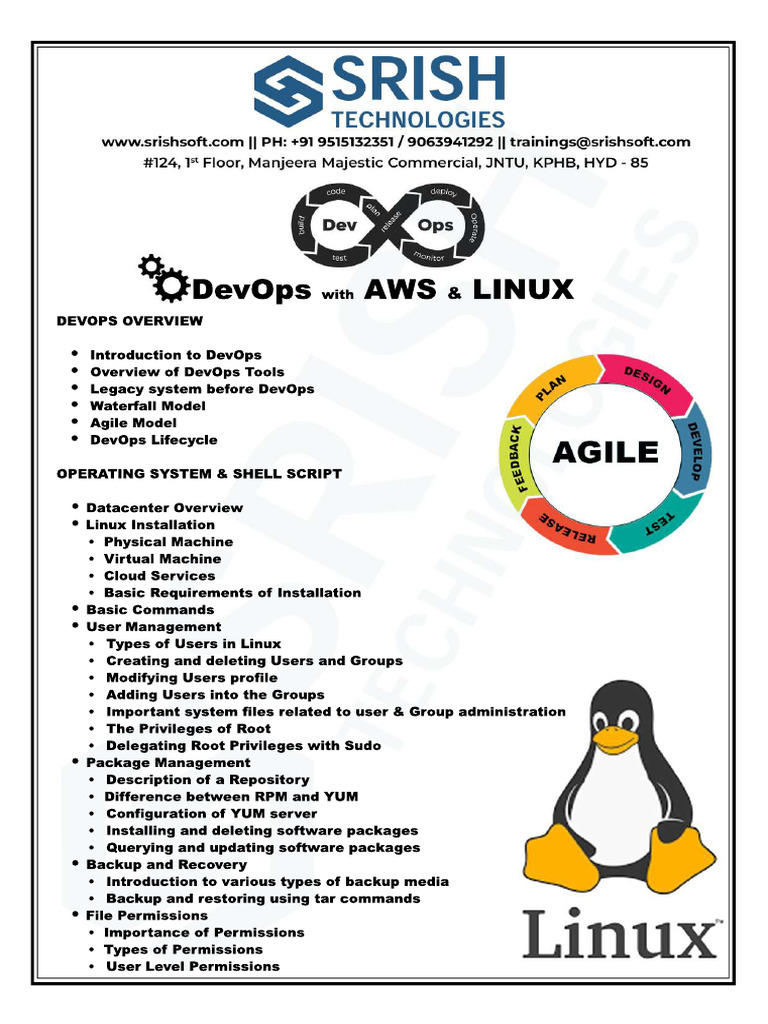 DevOps Mastery with AWS & Linux | PDF