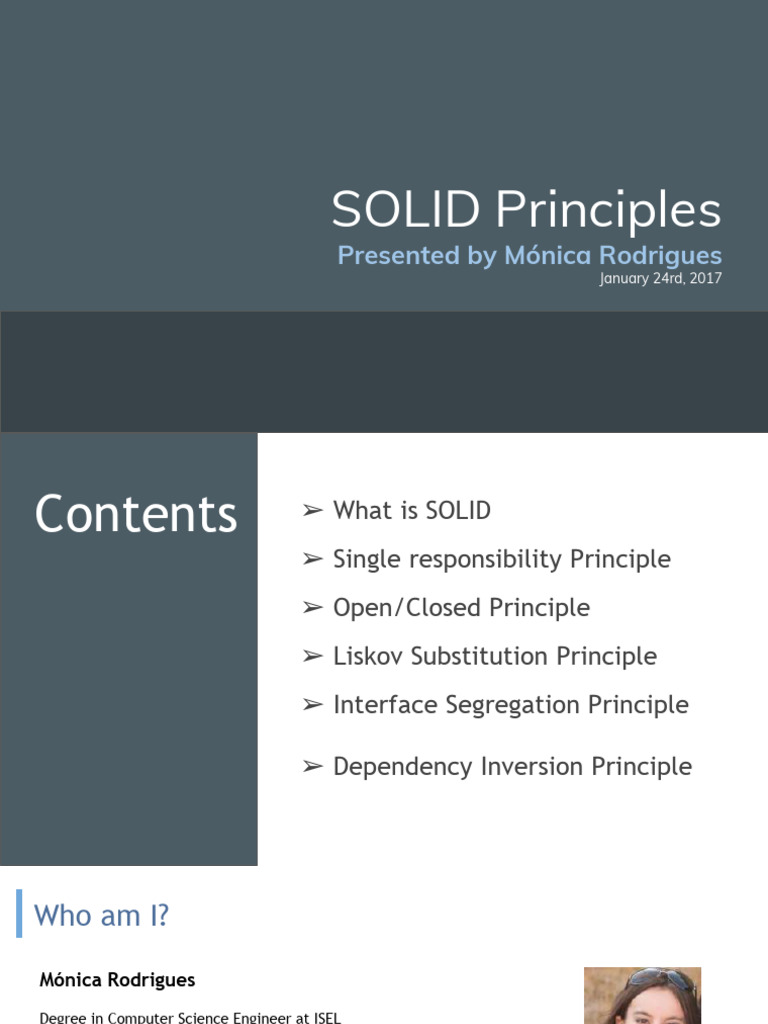 Understanding SOLID Principles in Software | PDF | Interface (Computing) | Software Engineering