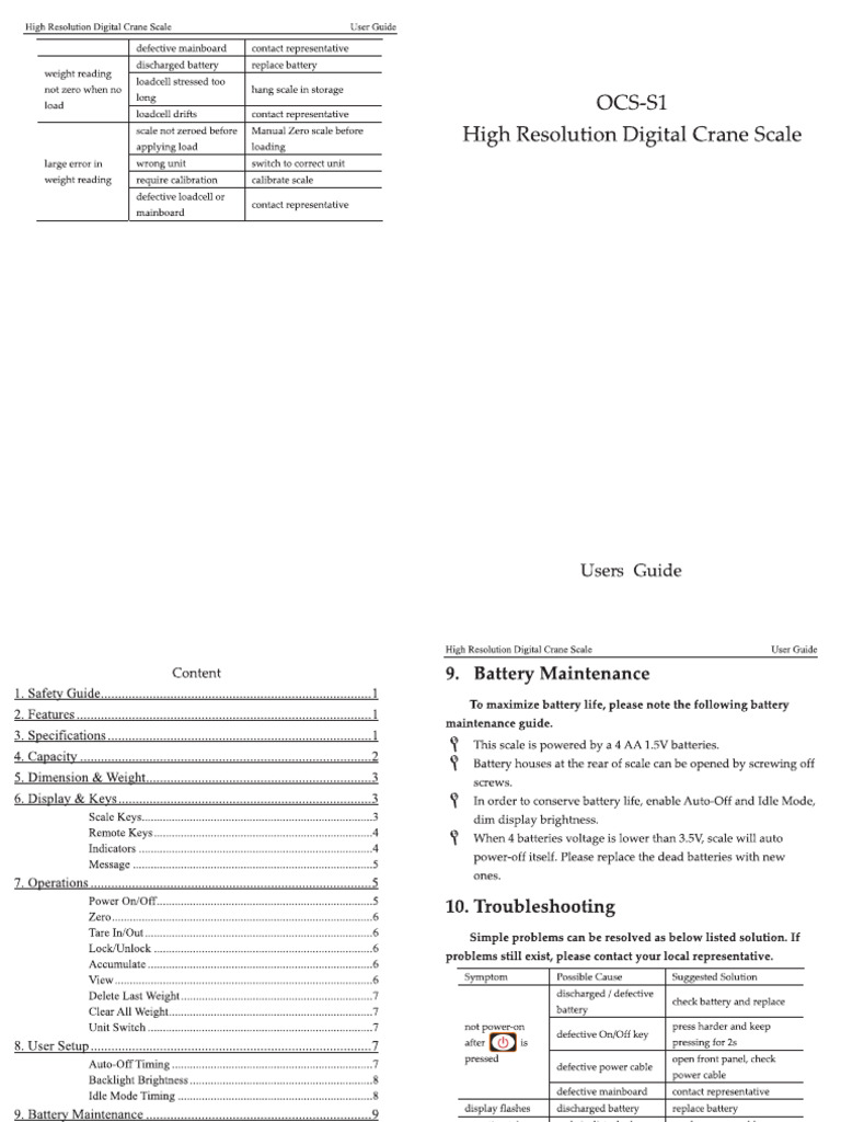 Crane Scale OCS-S1 Manual 00000051 File-1406200627 | PDF