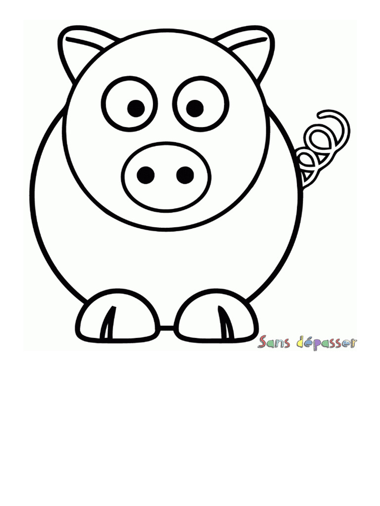 Coloriage Cochon | PDF