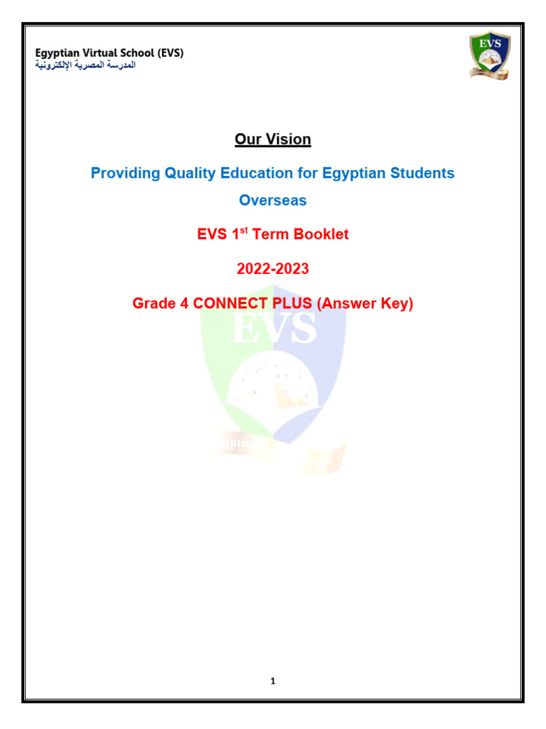 Connect Plus 4 Answer Key .-1 | PDF | Coral | Coral Reef