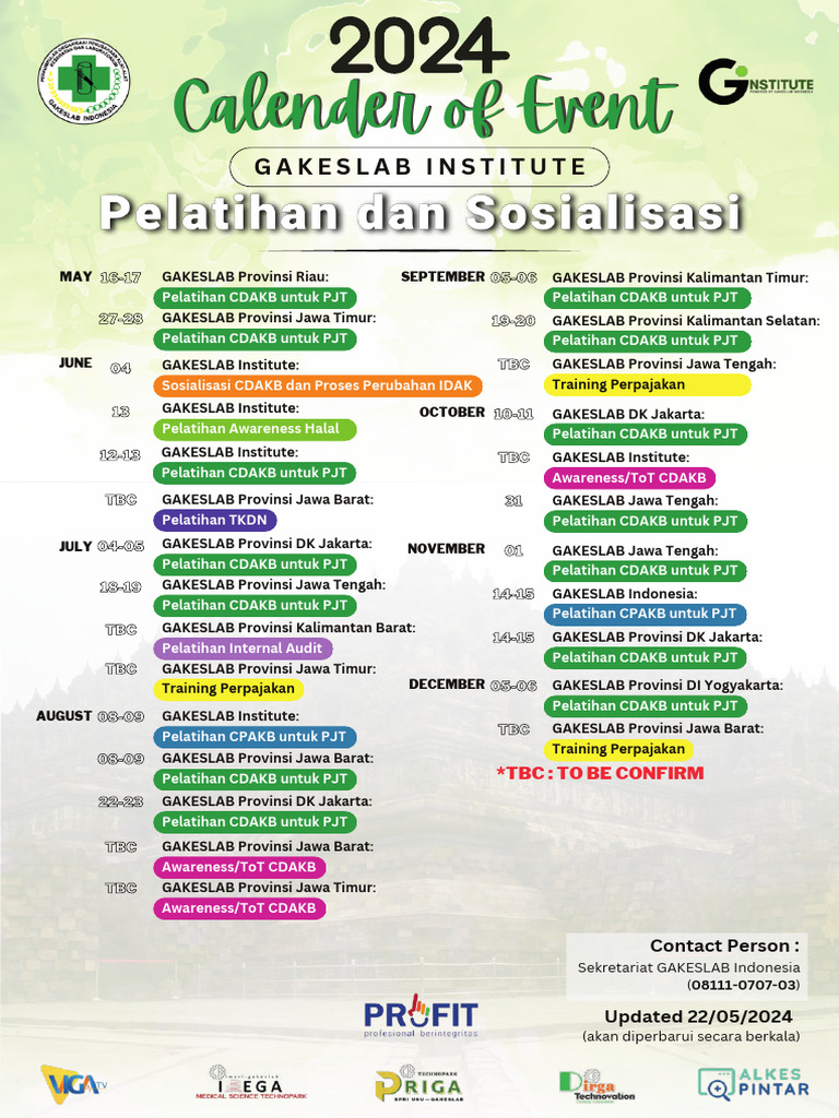 Jadwal Pelatihan CDAKB - NEW | PDF