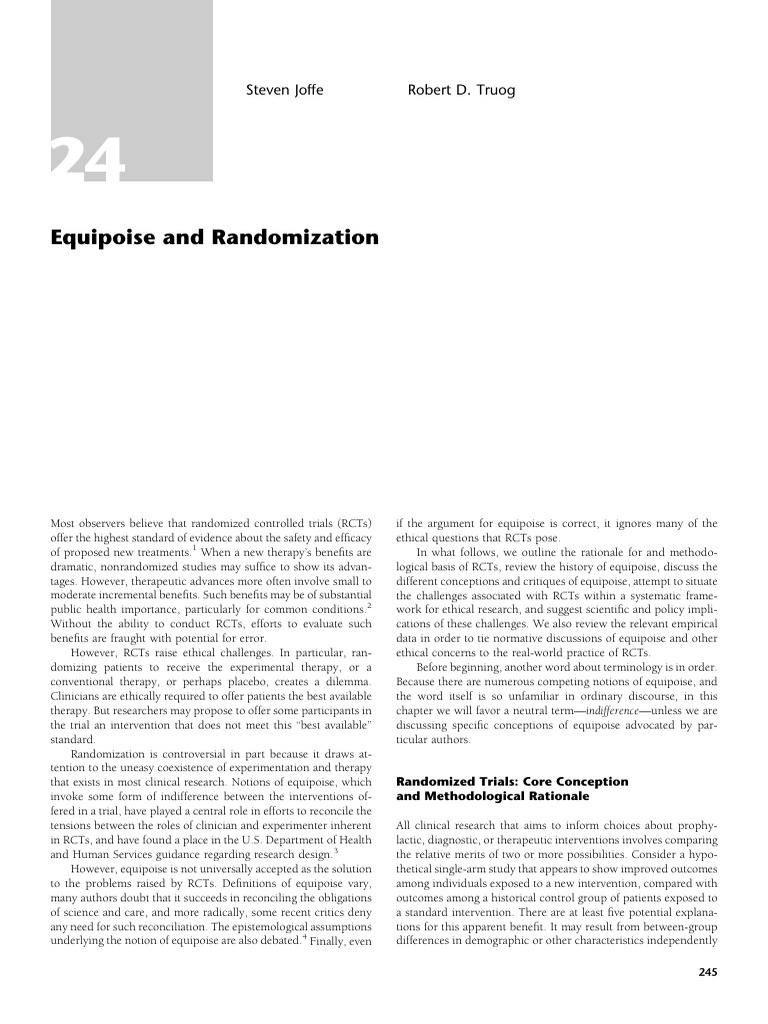 Equipoise JOFFE TRUOG Ch24 The_Oxford_Textbook_of_Clinical_Research ... Equipoise JOFFE TRUOG Ch24 The_Oxford_Textbook_of_Clinical_Research ...