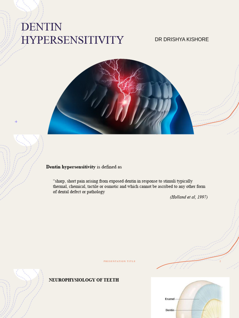 Dentin Hypersensitivity | PDF | Human Tooth | Dentin